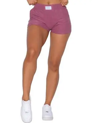 BOMBSHELL SPORTSWEAR Relaxed Fit Lounge Shorts - Purple Rose
