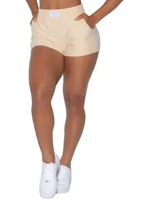 BOMBSHELL SPORTSWEAR Relaxed Fit Lounge Shorts - Vanilla
