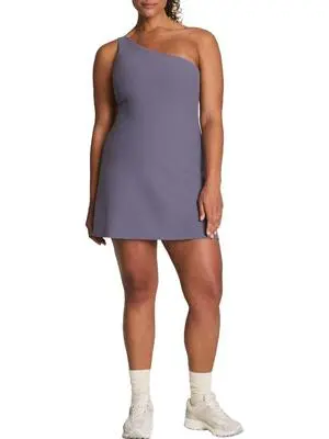 Spanx One-Shoulder Stretch Dress Orchid Ash