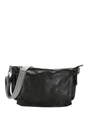 Bed Stu Leather Messenger Bag - Black Dd
