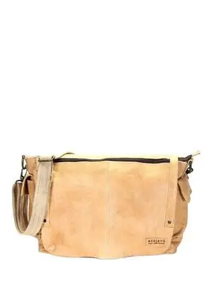 Bed Stu Leather Messenger Bag - Oats Dd