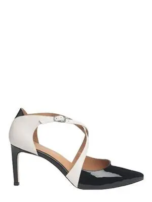 JOAN OLOFF SHOES Desire 80mm Heel Pump - Black/off White