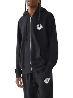 True Religion Core Zip-Up Hoodie Black