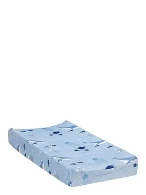 LAMBS & IVY Bubbles And Squirt Changing Pad Cover - Blue