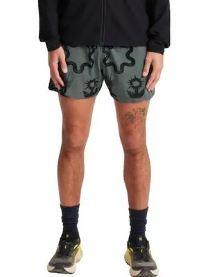 ROARK Alta 5 Printed Drawstring Shorts - For
