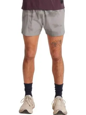 ROARK Alta 5 Printed Drawstring Shorts - Grey