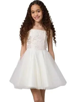 UN DEUX TROIS Sequin And Tulle Party Dress - Ivory