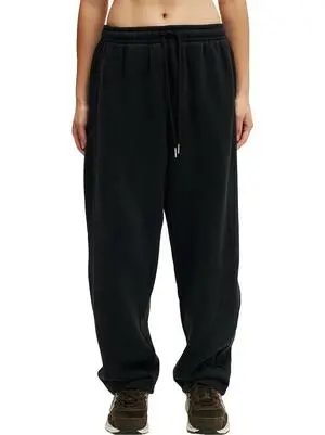 Cotton:on Active Plush Essential Barrel Sweatpant Black