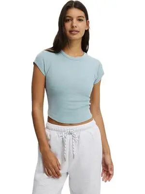 Cotton:on Active Curved Hem Baby Tee - Teal Mist