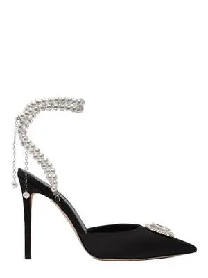 ZENA ZIORA The Dame 100 Pearl Stiletto Heel Black