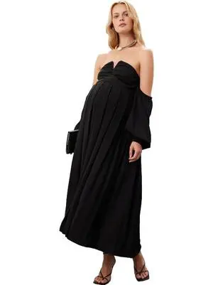 EMILIA GEORGE Sabrina Gown - Black