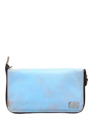 Bed Stu Templeton Ii Leather Wallet - Baby Blue Lux Oats Rustic