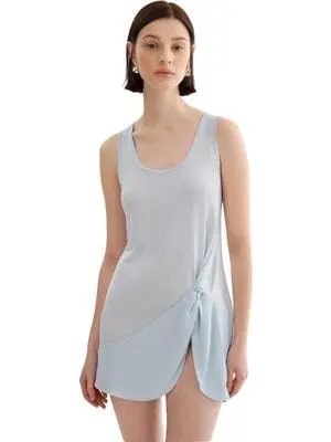 LAMARQUE LAMARQUE Araya Sleeveless Mini Dress Blue Shimmer