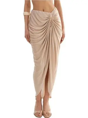 LAMARQUE Sanna Maxi Skirt - Gold Shimmer