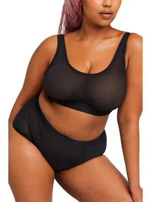 NEGATIVE UNDERWEAR Sieve Bra Top Black