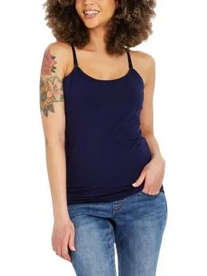 Motherhood Maternity Clip Down Nursing Tank Top Cami - Navy