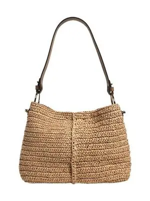 Strathberry Lana Raffia Hobo Bag - Clay