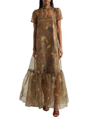 Staud Calluna Floral Chiffon Dress - Vintage Floral