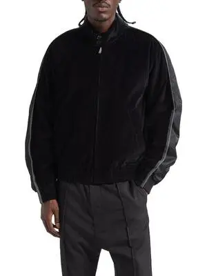 Marni Mixed Media Bomber Jacket - Black
