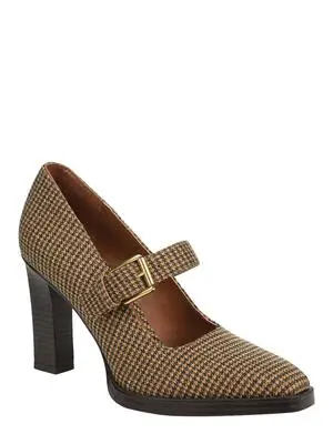 Franco Sarto Shalina Block Heel Pumps Mustard Yellow