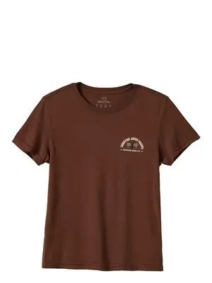 Brixton Fitted Graphic T-shirt - Brown