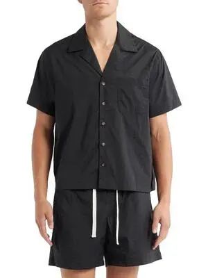 RIZORT Kore Stretch Nylon Camp Shirt - Black
