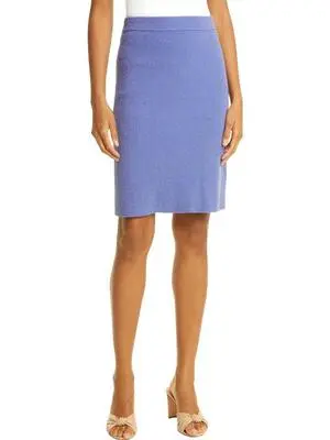 Rebecca Taylor Cotton-blend Bouclé Knit Skirt - French Blue