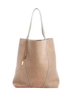 Chloé Spin Suede Large Tote - Motty Grey