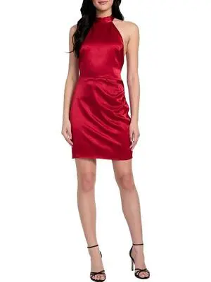 Guess Naomi Halter Minidress - Siren Red
