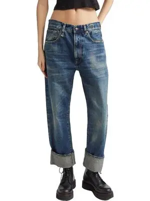 R13 R13 Cuffed X-Boyfriend Jeans