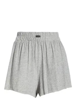 Lunya Organic Pima Cotton Sleep Shorts - Storm Grey Heather