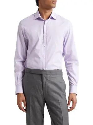 Ralph Lauren Purple Label Aston Cotton Button-up Shirt - Lavender