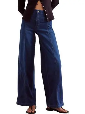 FREE PEOPLE Libre Front Yoke Wide Leg Jeans