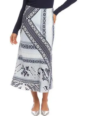 Fifteen Twenty Printed Midi Skirt - Print