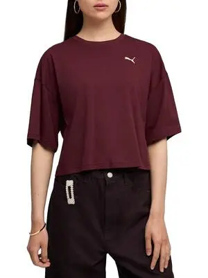 PUMA Oversized T-Shirt Ruby Shimmer