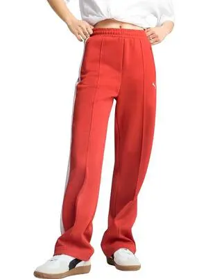 PUMA T7 Always On Straight Track Pants Red Fire