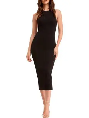 Dress The Population Juliet Halter Cocktail Dress - Black