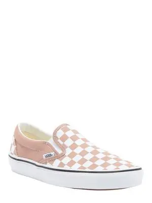VANS Classic Slip-On Sneaker Checkerboard Warm Taupe