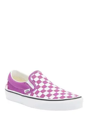 VANS Classic Slip-On Sneaker Checkerboard Willowherb