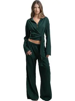 MOTHER OF ALL Gisele Top - Green Matt