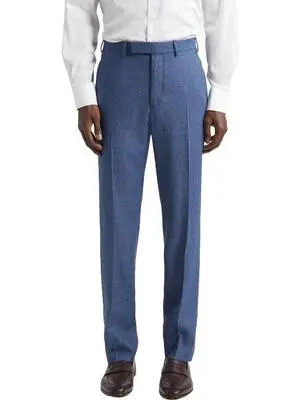 Zegna Oasi Linen Trousers Md Blu Sld