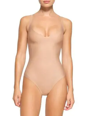 SKIMS Unlined Plunge Thong Bodysuit