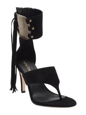Jeffrey Campbell I Dare U Ankle Cuff Sandal - Black Suede