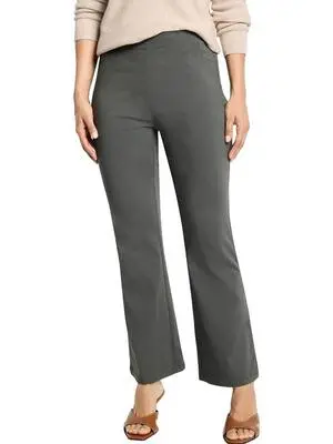 NIC+ZOE Berkeley Wonderstretch Ankle Bootcut Trousers - Shale