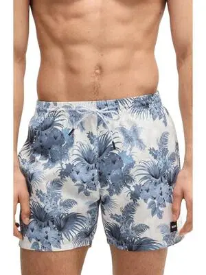 BOSS Piranha Swim Trunks - Open Blue