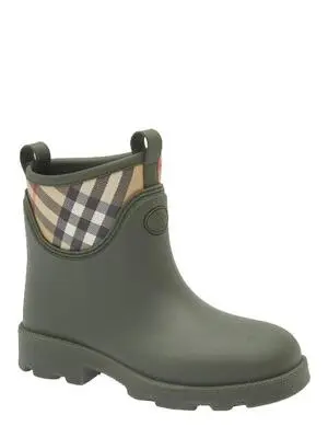 Burberry Marsh Stamp Short Rain Boot - Loch