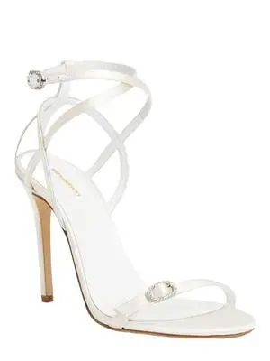 Bruno Magli Bruna Ankle Strap Sandal - Ivory Satin