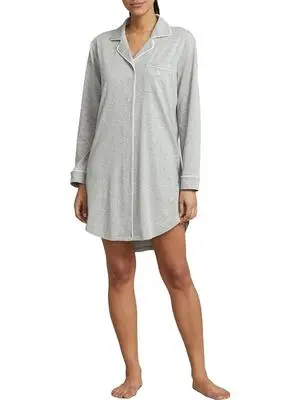 Polo Ralph Lauren Cotton Blend Sleepshirt - Heather Grey