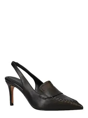 Pelle Moda Lucea Pointed Toe Slingback Pump - Black