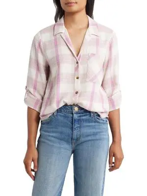 HATLEY Plaid Button-up Shirt - Cami Lace
